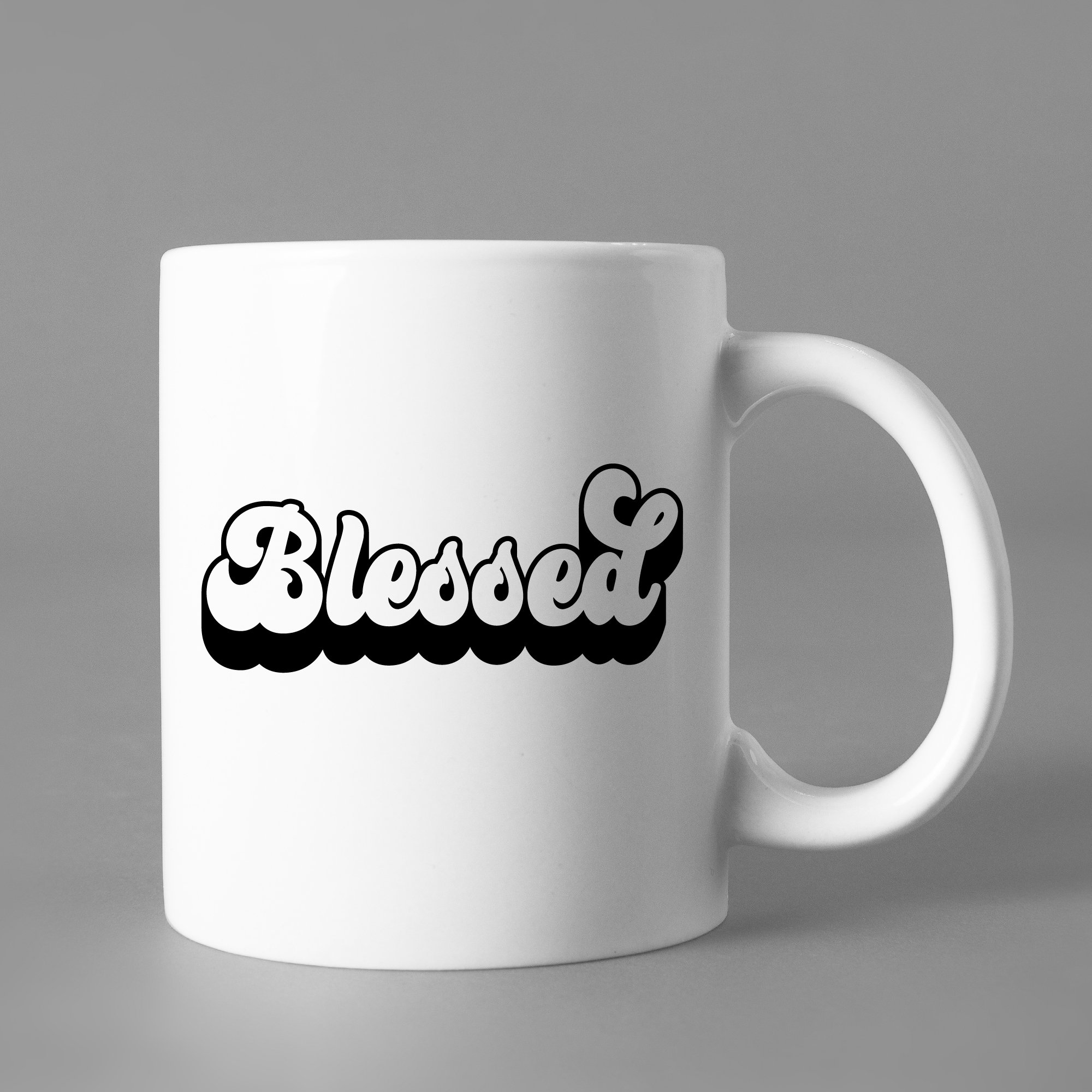 Blessed SVG Retro Font SVG Grateful Thankful Blessed SVG - Etsy