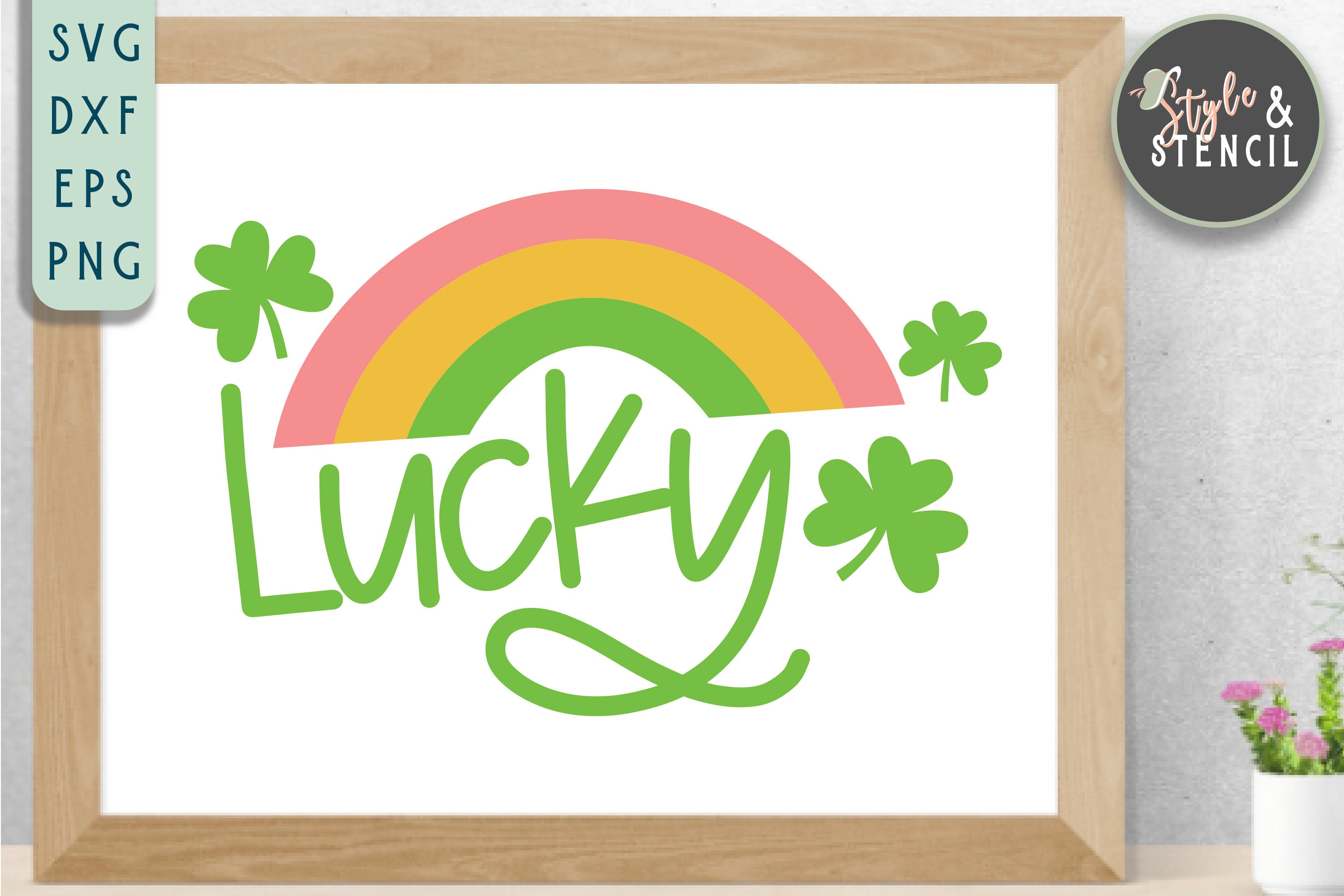 Lucky SVG St Patricks Day SVG St Patricks Day Rainbow SVG | Etsy