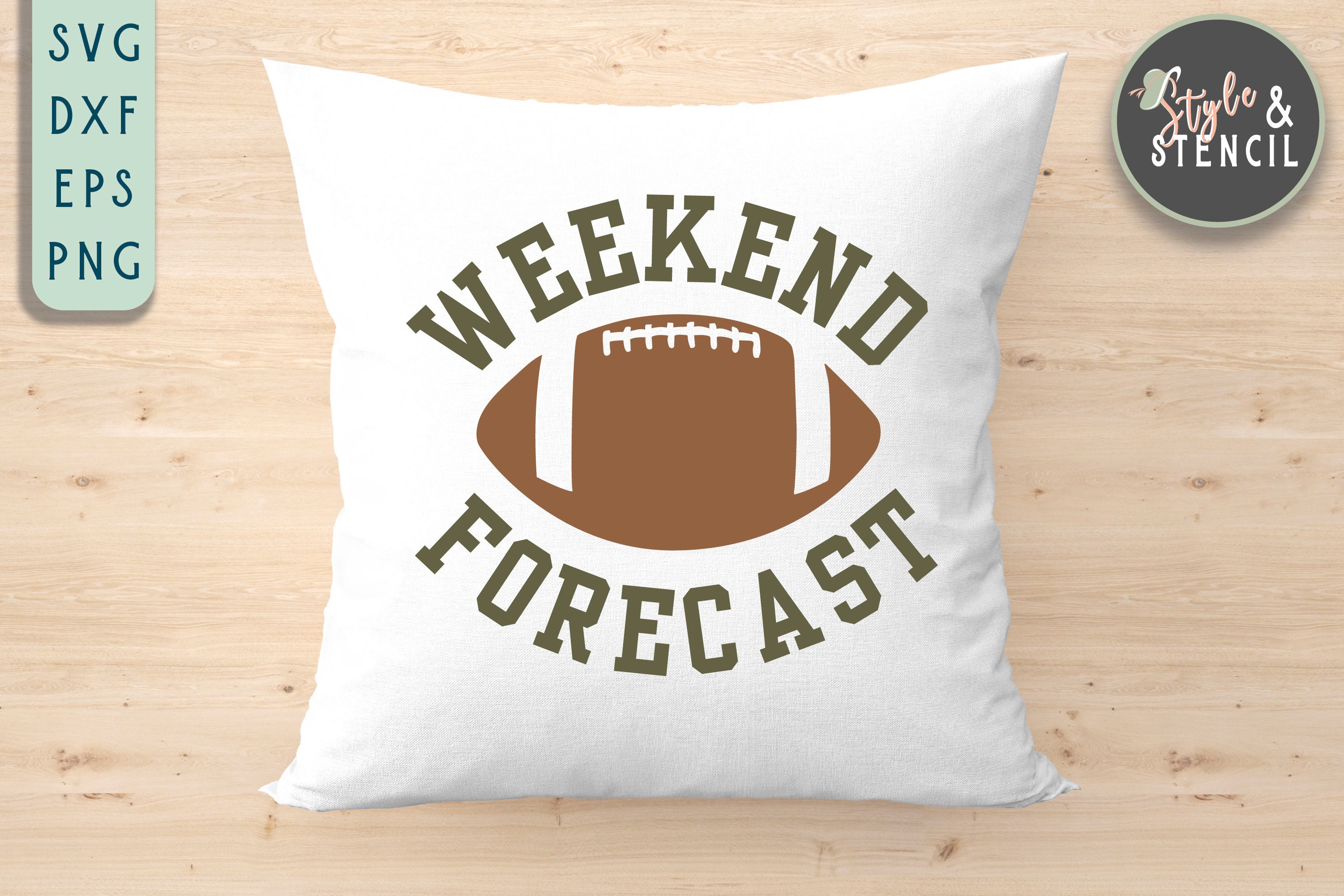 Weekend Forecast SVG Football SVG Game Day Football SVG | Etsy