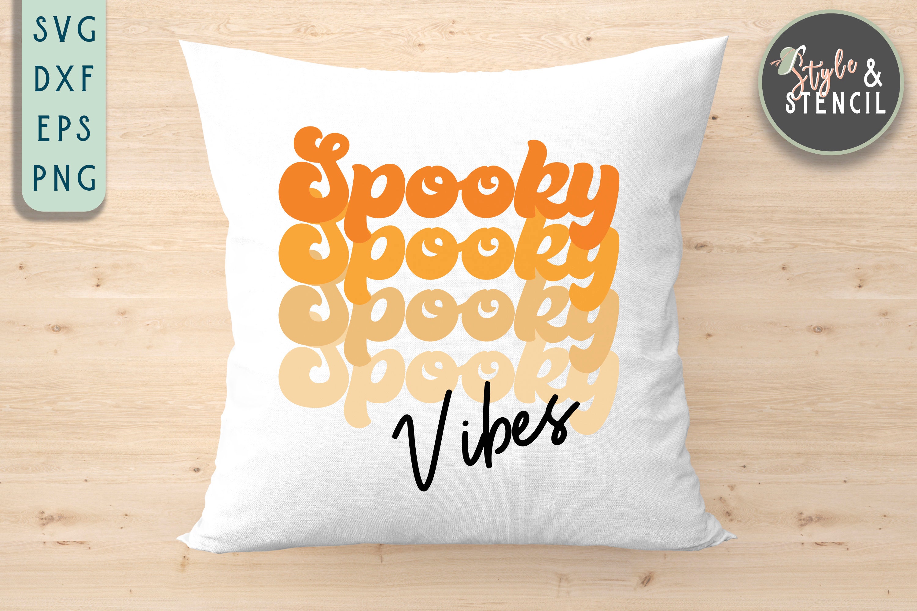 Spooky Vibes SVG Spooky Decor Halloween SVG Halloween | Etsy