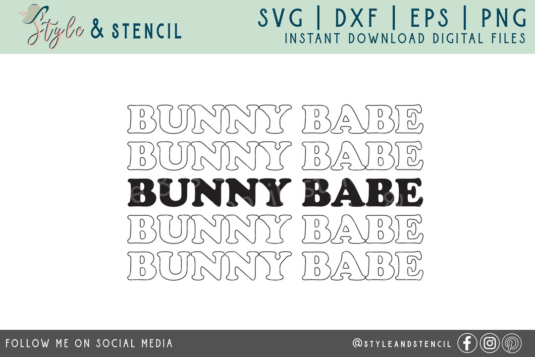 Bunny SVG - Easter SVG - Easter PNG - Bunny Babe Svg - Easter Shirt ...