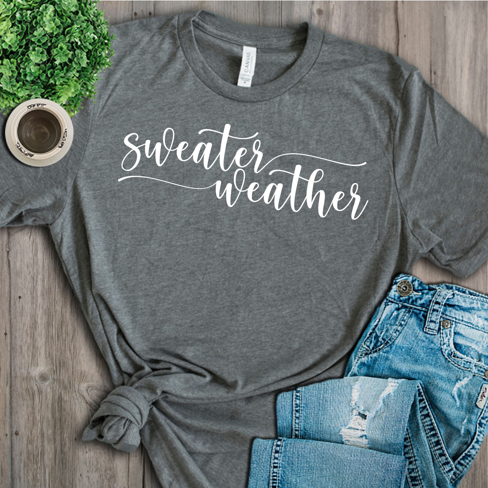 Sweater Weather SVG Sweater Weather Fall Decor Fall | Etsy