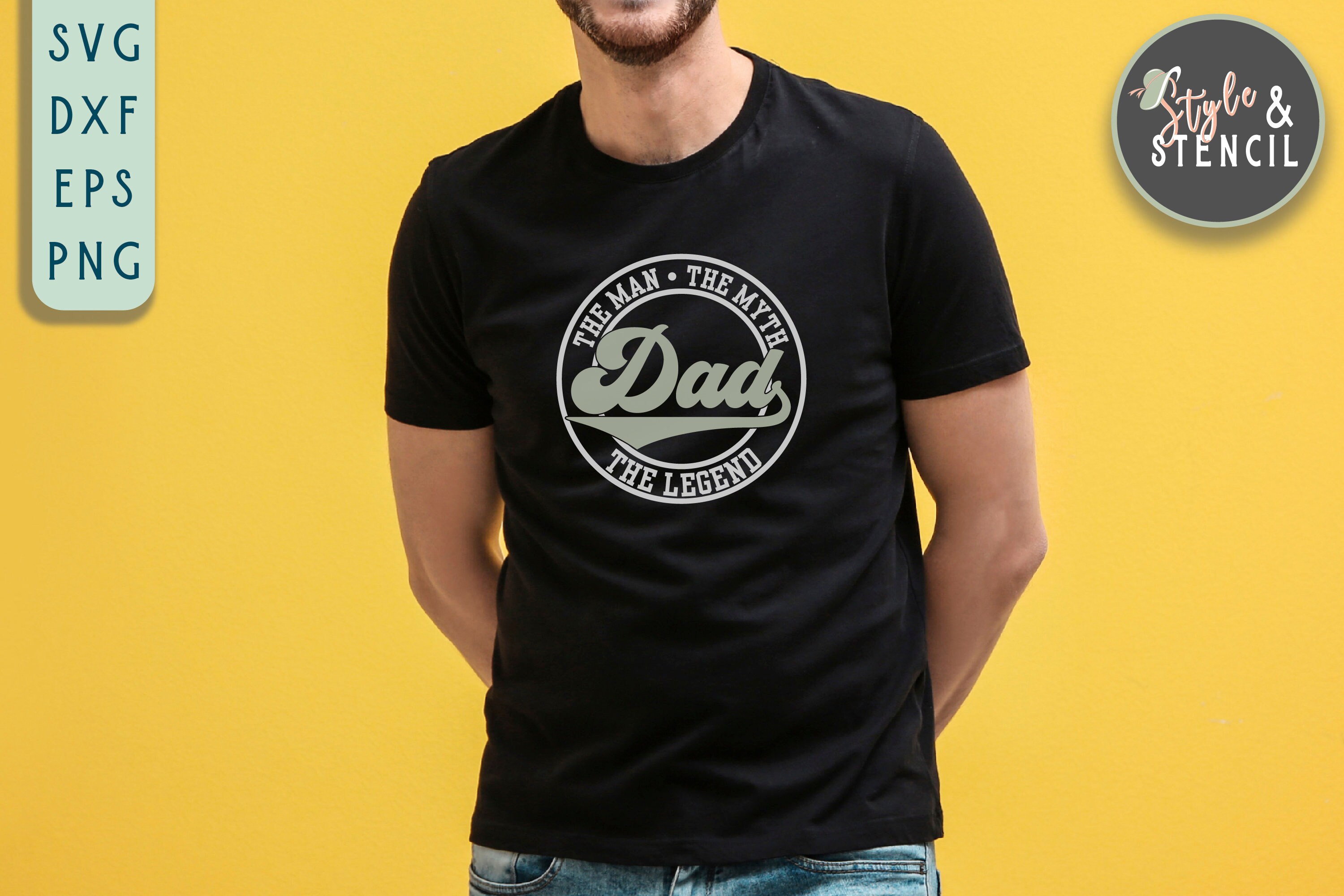 Dad SVG Fathers Day SVG Dad Gift the Man the Myth the - Etsy