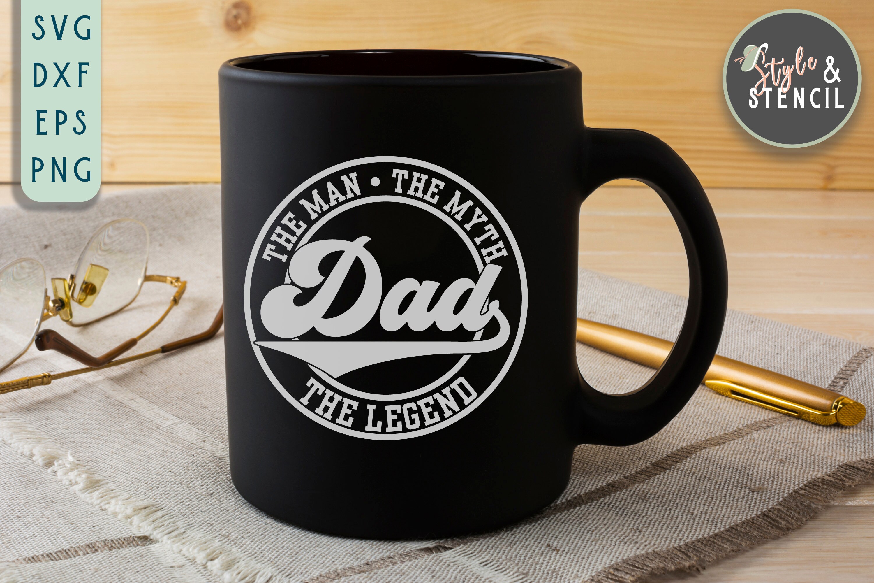 Dad SVG Fathers Day SVG Dad Gift the Man the Myth the - Etsy