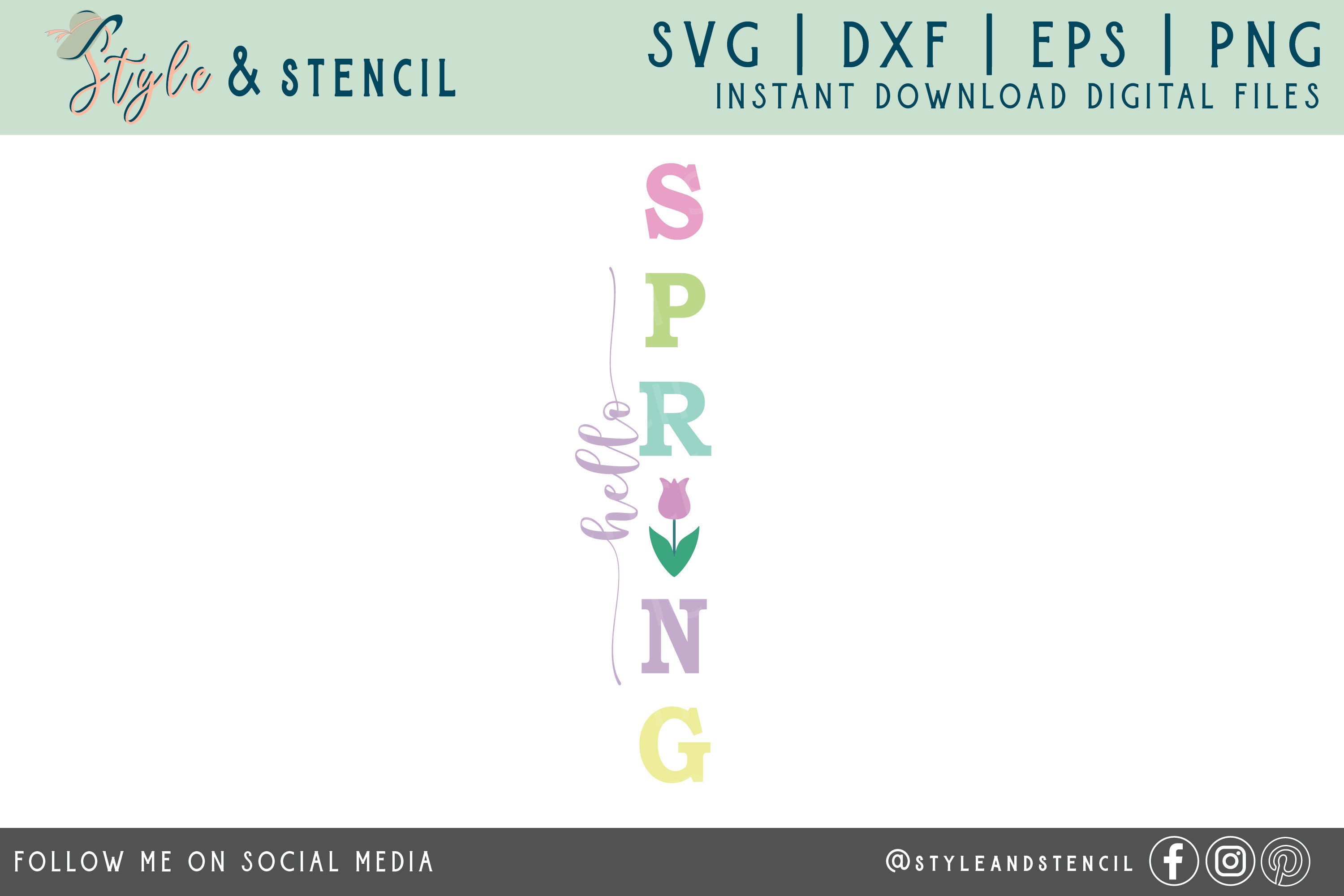 Spring Porch Sign SVG Spring Porch Sign Hello Spring SVG | Etsy