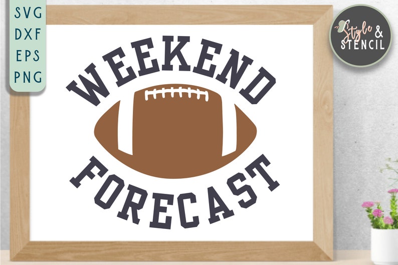 Weekend Forecast SVG - Football SVG - Game Day Football SVG - Game Day ...