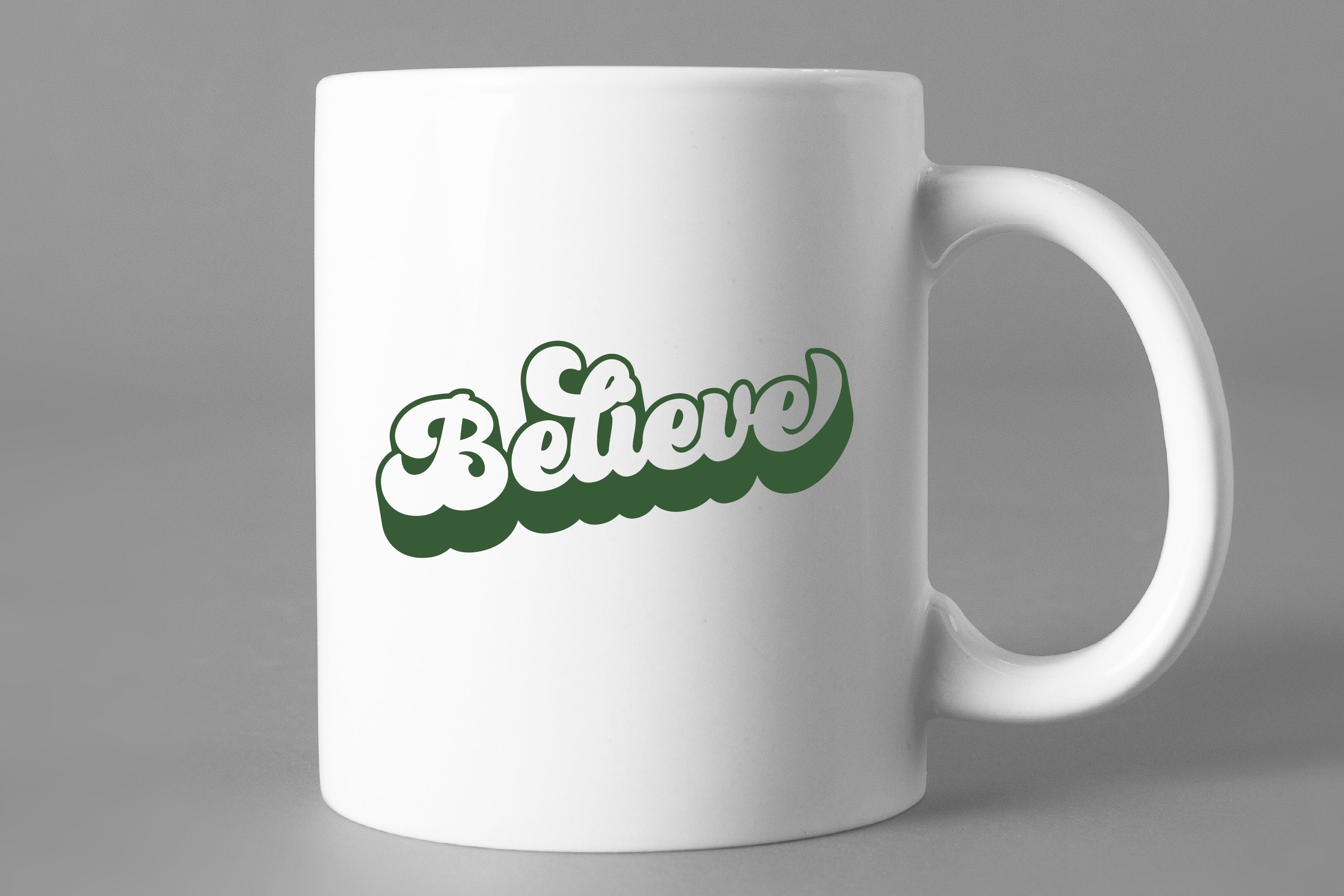 Believe SVG - Christmas SVG - Retro Christmas SVG - Retro Font ...