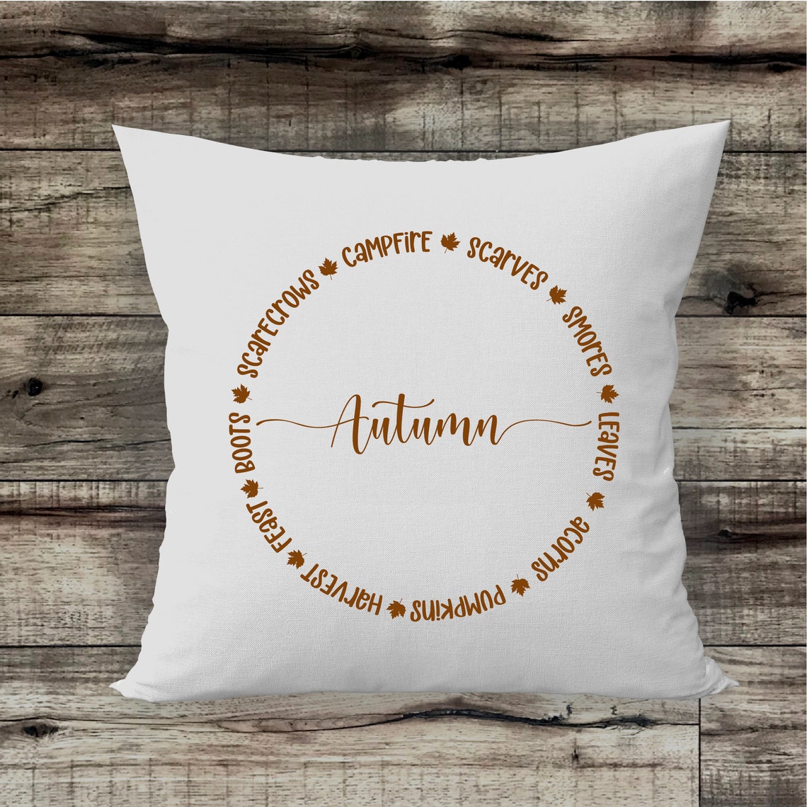 Autumn Circle SVG Fall Circle SVG Fall Circle Decal Fall - Etsy