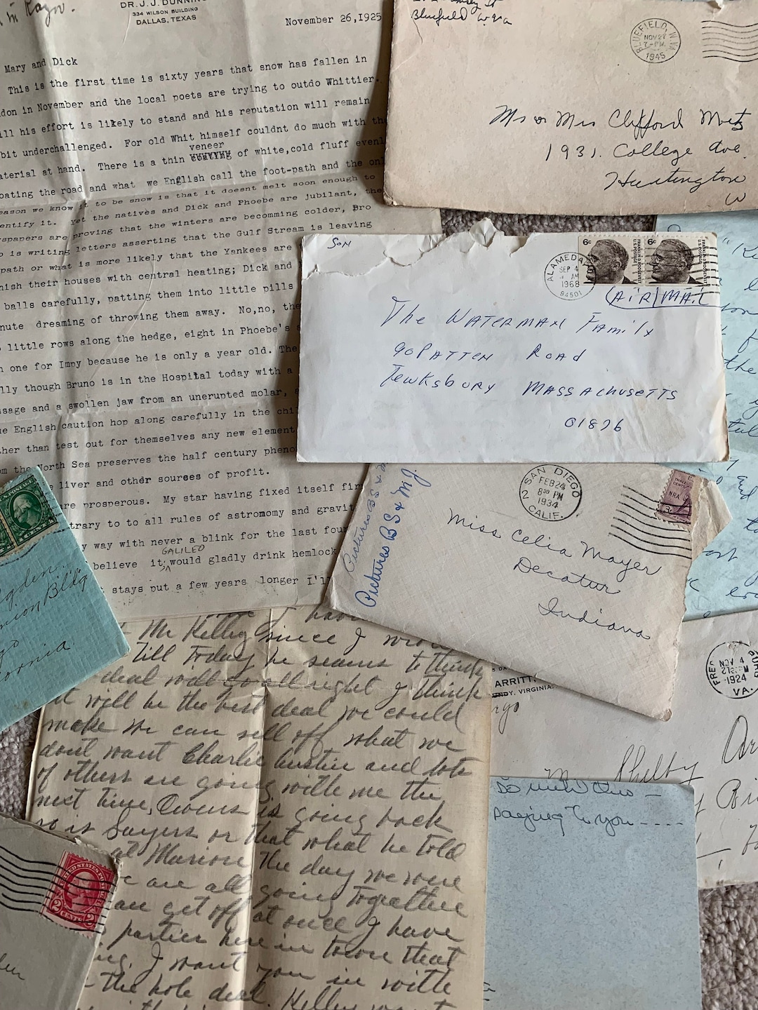 Antique and Vintage Letters - Early 1900s-1950s - With and Without ...