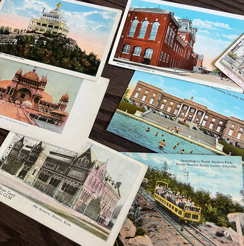 1910s/1920s/1930s Antique and Vintage Postcard Packs Travel/destination ...