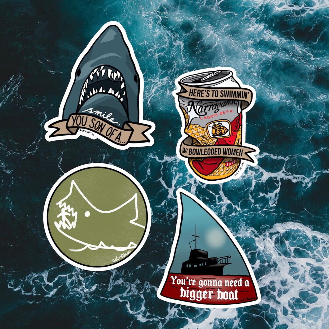 Jaws Stickers - Etsy