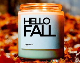 Hello Fall Candle - Etsy