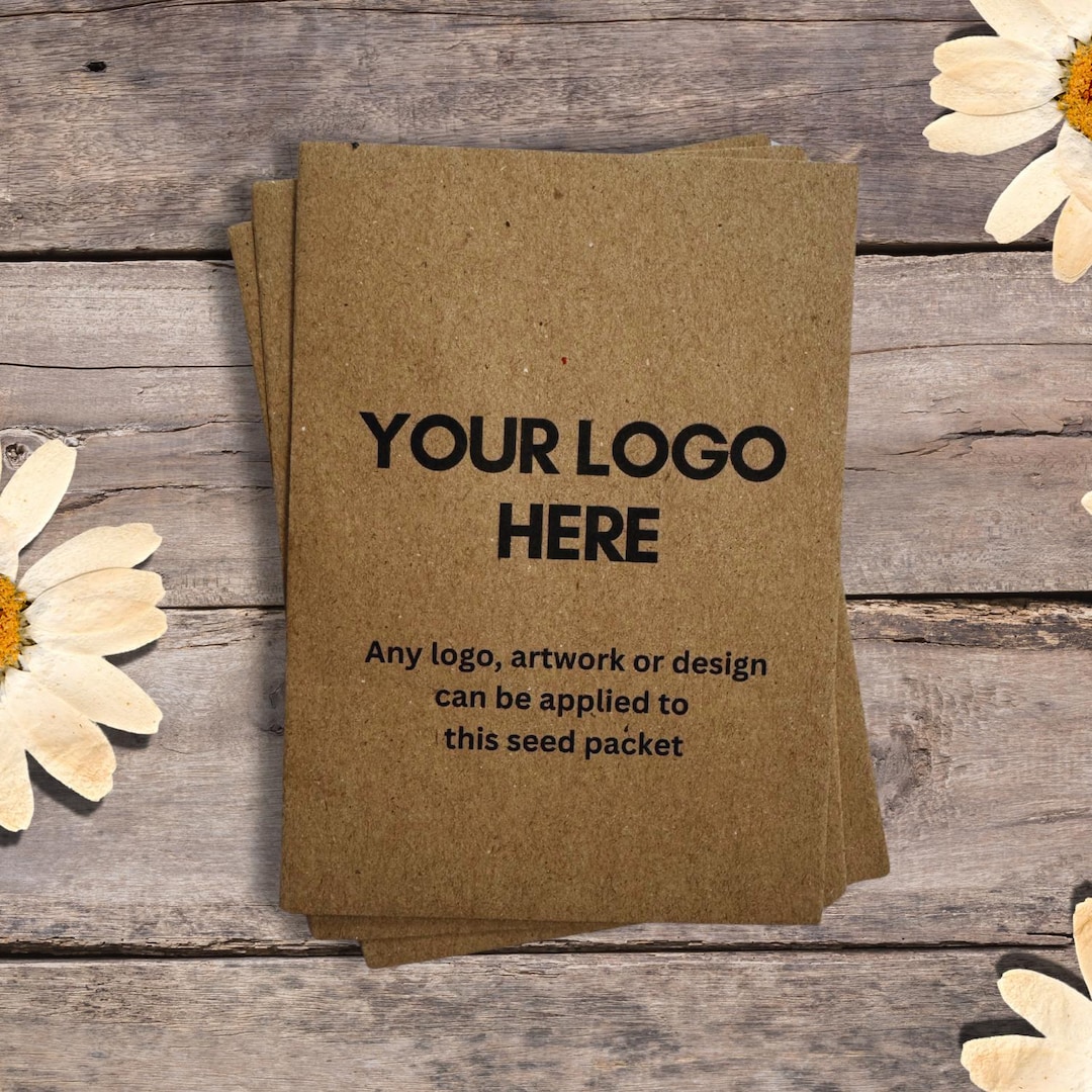 Custom Printed Seed Packets Own Branded, Personalised With Company Logo ...