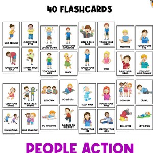 PHYSICAL COPY: Simon Says | Movement | Kids Exercises | Flash Cards for ...