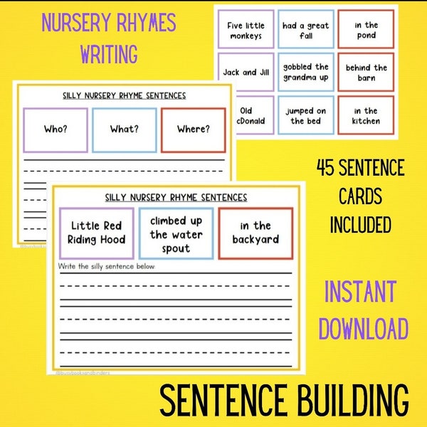 Phonics Worksheets CVC Short Vowels sentence Building - Etsy Canada