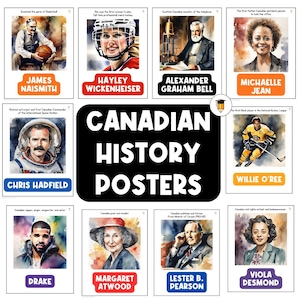 CANADIAN History Posters | Bulletin Board Display | Black History Decor ...