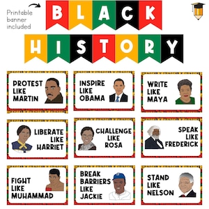 Black History Posters | Bulletin Board Display | Black History Decor ...