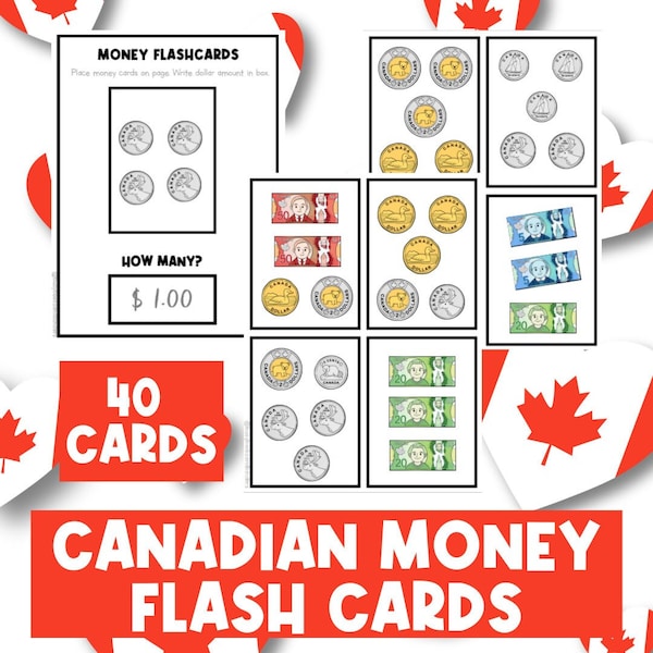Financial Literacy Canadian Money Worksheets - Etsy