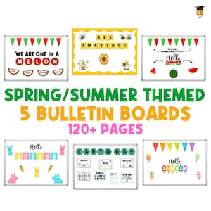 SPRING SUMMER Bulletin Board Spring Theme Wall Decor Display Board ...