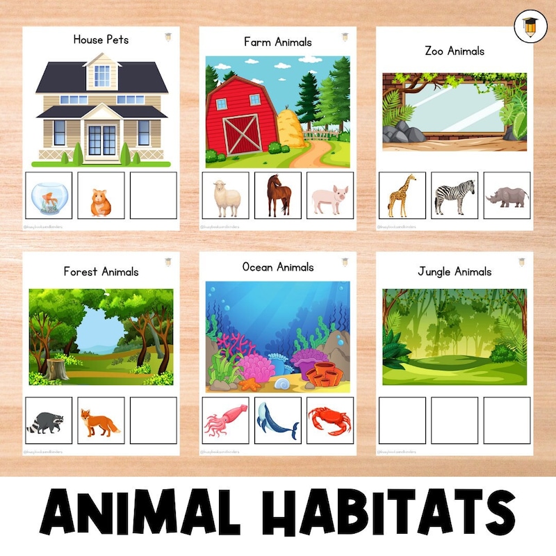 Mini Animals Habitat - Etsy