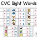 CVC Sight Word Practice | Preschool Writing | Vocabulary | Sight Words ...