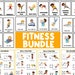 FITNESS BUNDLE | Kids Exercises | Flash Cards for Kids | Yoga ...