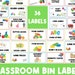 Classroom Center Signs Toy Bin Label Visual Printable - Etsy