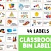 175 REAL PICTURES BUNDLE: School Supplies and Bin Labels | Bin Label ...