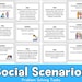Social Scenarios | Problem Solving | Task Cards | Teenager | Middle ...