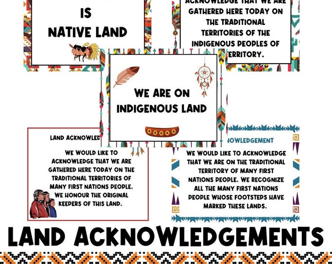 Indigenous Land Acknowledgement | First Nations | Native Indians ...