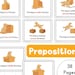 PREPOSITIONS Vocabulary Parts of Speech Positional Words Kindergarten ...