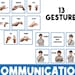 ASL Hand Gestures Hand Signs Sign Language Flashcards Communication ...
