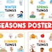 FOUR SEASONS Classroom Posters Printable Signs Decor Visual ...