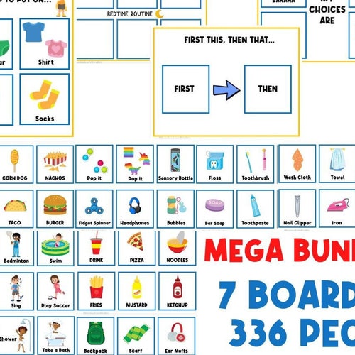 First Then Board ONLY Visual Aid Visual Schedule Toddler - Etsy