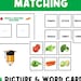 Fruits and Vegetables Matching Flashcards | Preschool Flash Cards ...