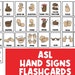 ASL FLASHCARDS Hand Signs Sign Language Flashcards - Etsy UK
