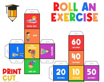 Exercise Activity Dice - Etsy