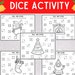 Christmas Roll and Cover | Dice Math Games | Preschool | Kindergarten ...