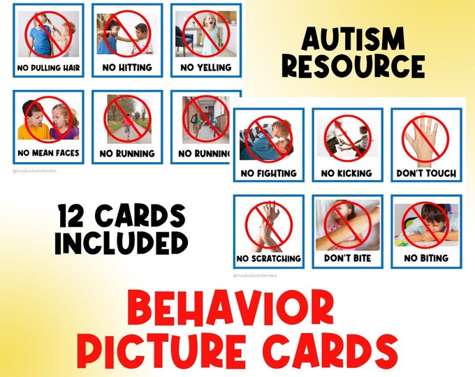 REAL PICTURES BEHAVIOR | First Then Visual Aid | Toddler Behaviour ...