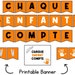 Chaque Enfant Compte Bulletin Board Classroom Poster Printable Banner ...