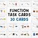 WH Questions | Functions Task Cards | Which One | Speech Therapy | ABA ...