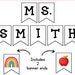 PRINTABLE Custom Teacher Name Banner | Printable Banner | Teacher ...