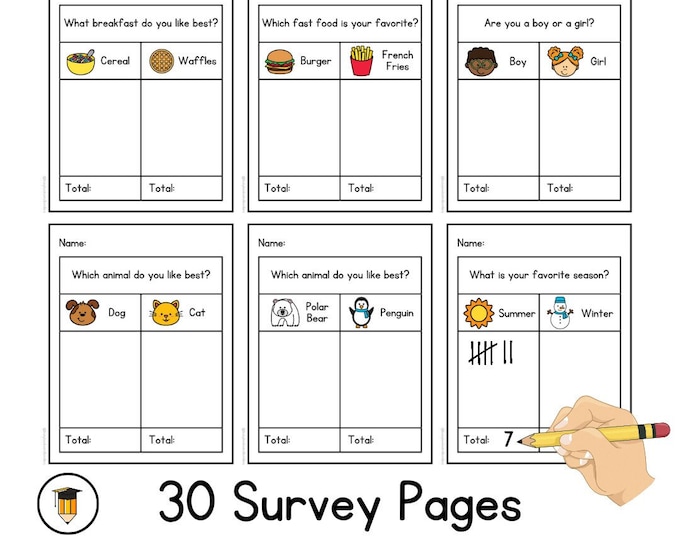 Numbers 1 - 20 Tally Marks Printable Worksheet Kindergarten Homeschool Busy Book - Etsy Canada