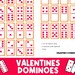 PRINTABLE DOMINOES | Valentine's Day | Games | Busy Book | Printables ...