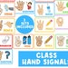 CLASS HAND SIGNALS | Sign Language Flashcards | Communication | Flash ...