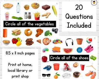 WH Questions | Functions Task Cards | Which One | Speech Therapy | ABA ...