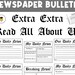 Newspaper Bulletin Board | Writing Worksheets | Back to School ...