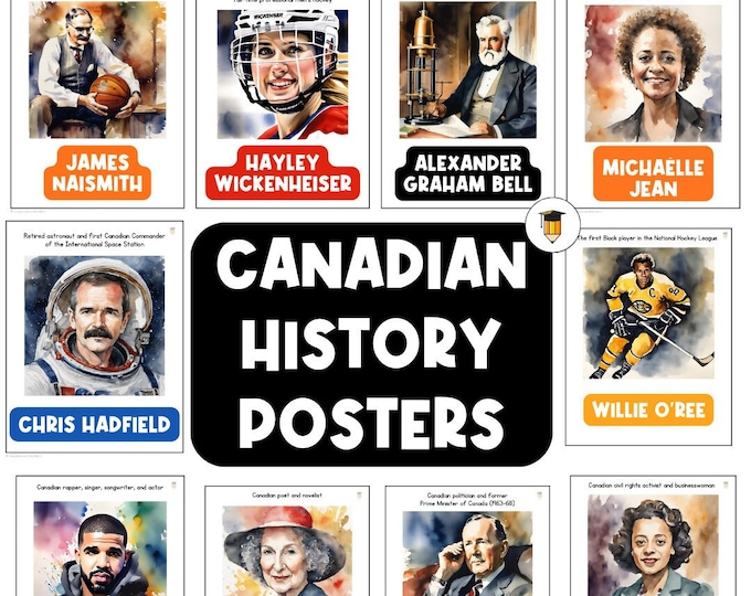 Black History Month Canada Notable Canadians Printable Posters Famous ...