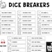 DICE BREAKERS | Team Building | Roll an Exercise | Fitness Activities ...