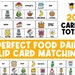 FOOD PAIR MATCHING | Clip Cards | Flashcards | Matching Activities ...